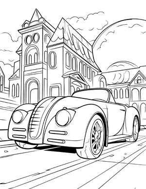 Super Cars: Cars Coloring Book for Kids Ages 8-14